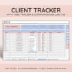 Client & Task Tracker Business Planner Spreadsheet | Communication Log ...