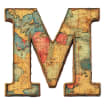 Vintage Map Alphabet Letter Clipart Images | A-Z PNG Travel Font Bundle ...