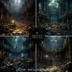 Post Apocalyptic Library Digital Papers, INSTANT DOWNLOAD, Book Lover ...