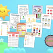 Preschool Learning Bundle | Shapes, Colors, Counting (printable ...