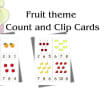 Fruit Count and Clip Cards 1-20: Montessori Cards, Preschool Counting ...