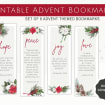 Printable Bookmarks Advent Theme | Advent Bookmark Set | Christian ...