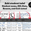 Phone Logs for Teachers | Educator Documentation | Download and Print ...