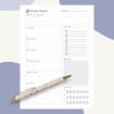 Printable Weekly Focus Planner - PDF With Monthly Calendar and Weekly ...