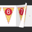 Pizza Party Pennant Banner, Printable Garland and Bunting Decorations ...