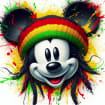 Rastafari Mickey 5 PNG Design High Resolution Transparent Background ...