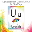Rainbow Themed Classroom Alphabet Flashcards PDF Printable - Alphabet ...