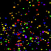 Rainbow Confetti Cannons Stream Overlay Park - Animated Party Poppers ...