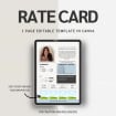 Editable UGC Rate Card Template, Modern Rate Sheet, Media Kit ...