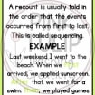Recount Text Posters - Classroom Decor - Etsy
