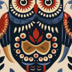 Folk Art Owl | Flora & Fauna Folk Art | Whimsical Art | Traditional ...