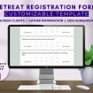 Retreat Registration Form Template | Customizable Google Form | Pre ...