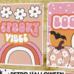 Retro Halloween Classroom Posters, Easy Holiday Classroom Decorations ...