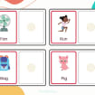 Rhyming Flashcards for Kids | Matching Rhyming Words With Pictures ...