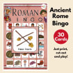 Ancient Rome Bingo, a Printable Roman Party Game, for a Roman Empire ...