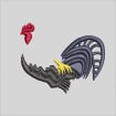 Rooster 3D Puff Embroidery Machine Design File, Embroidery Designs ...