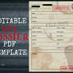 Editable Spy Dossier & Mission Brief PDF Template - Digital Download ...