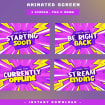 Boom Zap Animated Stream Screen Overlay Package, Animated Twitch ...
