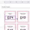 Editable Shelf Price Card Template: Craft Fair Display Signage (canva ...