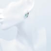 RADIANT NATURE GREEN 8mm Xirius Cut Drop or Stud Earrings K.D.S ...