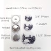 Fabric Buttons, Singer Sewing Machine Buttons, Shank Back to Sew, Pin ...