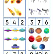 Space Count and Clip Cards,outer Space Activity,numbers 1-10,preschool ...