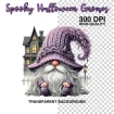 Watercolor Spooky Halloween Gnomes Clipart Set. 12 Cute Monster Gnome ...