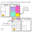 Classroom Newsletter Templates | Editable | Spotty Brights Classroom ...