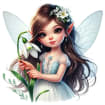 Spring Fairy, 30 Images Jpg, Clipart, Fairy Printables, Crafts, Fantasy ...
