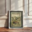 North Carolina Postage Stamp Print | US State Travel Poster | Retro ...