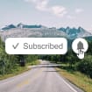 Animated Dark Grey Youtube Subscribe Button Overlay (digital Download ...