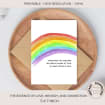 Sympathy Card Rainbow Poem | Printable 5x7 Inch | Celebration of Life ...