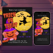 Trick or Treat Flyer, Halloween Party, Trunk or Treat, Costume Invite ...