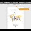 USA Map Table Names: Editable Travel Theme (digital Download) - Etsy