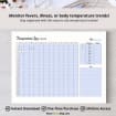Temperature Log Printable PDF, Temperature Tracker Printable, Editable ...