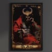 The Devil Tarot Card Print Major Arcana Art Poster the Devil Canvas ...