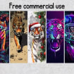 50 Tiger Printable Bookmarks, Tiger Digital Bookmark Sheets, Tiger PNG ...