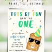 Tater Tot First Birthday Invitation, Little Tater Tot 1st Birthday ...