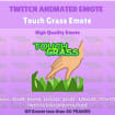 Touch GRASS ANIMATED EMOTE, Touch Grass Emote, Animated Touch Grass ...