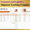 Transport and Logistics Shipment Tracking Spreadsheet Template ...