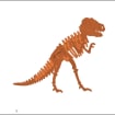 T-rex Dinosaur Digital Pattern Template File for Laser SVG DXF CDR ...