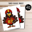 Turkey Disguise Police Costume Printable – Thanksgiving Craft (digital ...