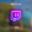 Twitch Logo Animated Purple Neon Mov. File, OBS, WEBM File - Etsy