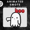 Animated Twitch Emote, Booing Ghost, Boo, Ghost, for Streamers ...