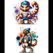 Urban Graffiti Scorpion Pngs, Streetwear Inspired Digital Art, Colorful ...