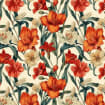 Peruvian Blooms Pattern Seamless Digital Papers - Printable Scrapbook ...
