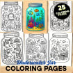 Underwater Jar Coloring Book: 25 Kawaii Sea Life Pages (PDF) - Etsy