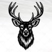 Buck and Stripes SVG - Buck With US Flag SVG – Deer Antlers Svg – Deer ...