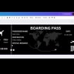 Editable Boarding Pass Template, Printable Airline Ticket, Plane ...