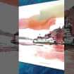 WASHINGTON STATE FERRY | West Seattle Watercolor | Puget Sound ...
